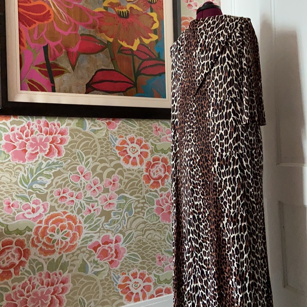Very Vintage Leopard Print Lounger/Robe - Gem